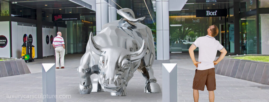 Raging Bull Statue | Raging Bull Wall Street | LUXURY CAR SCULPTURE